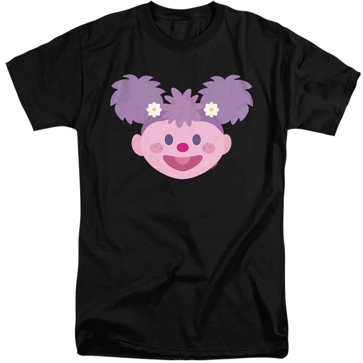 Sesame Street Abby Cadabby Kawaii Face Unisex Adult Tall T Shirt (X ...