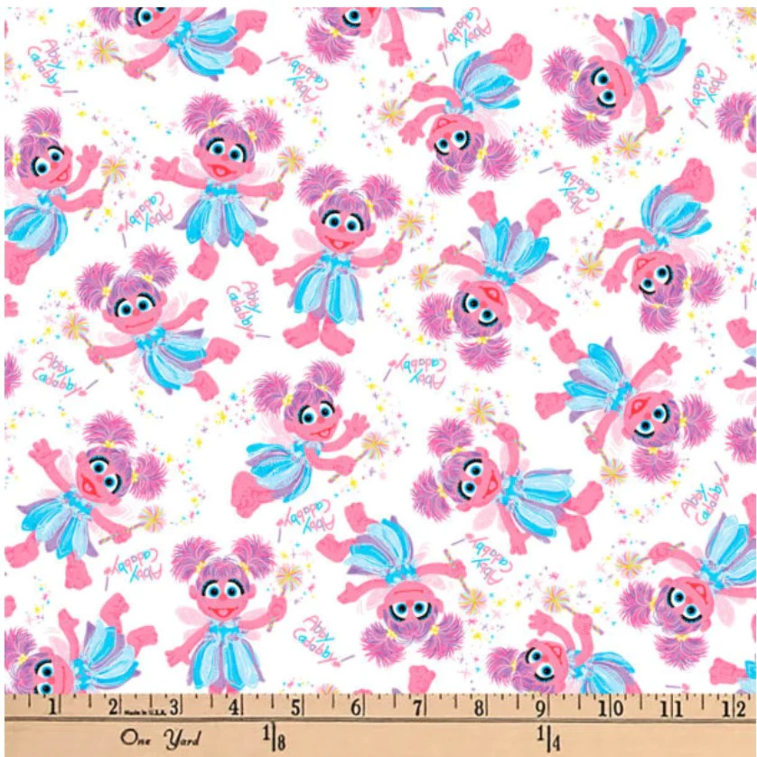 Sesame Street Abby Cotton Fabric by the Yard - Walmart.com