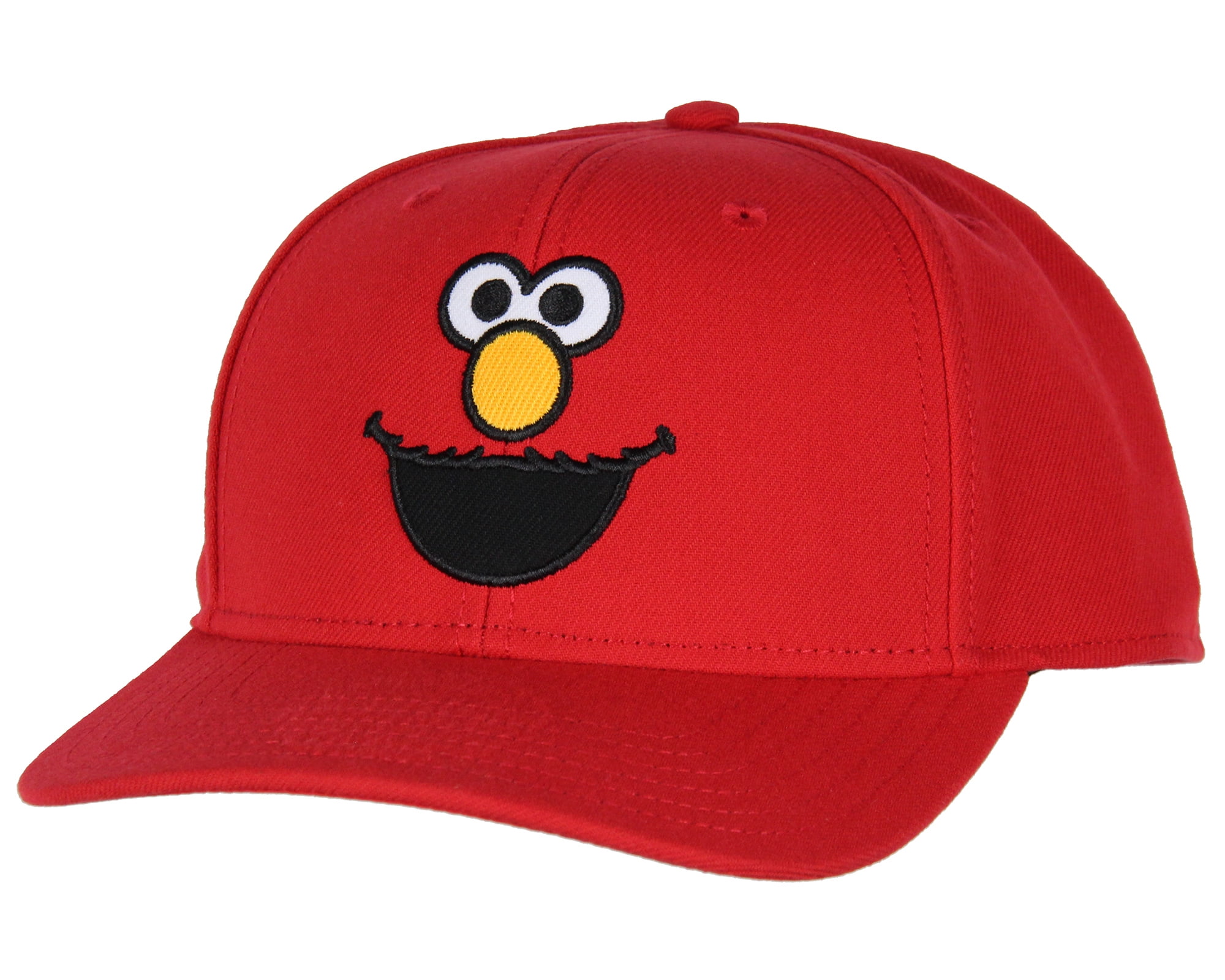 Sesame Street Adult Elmo Face Embroidered Design Snapback Baseball Cap ...