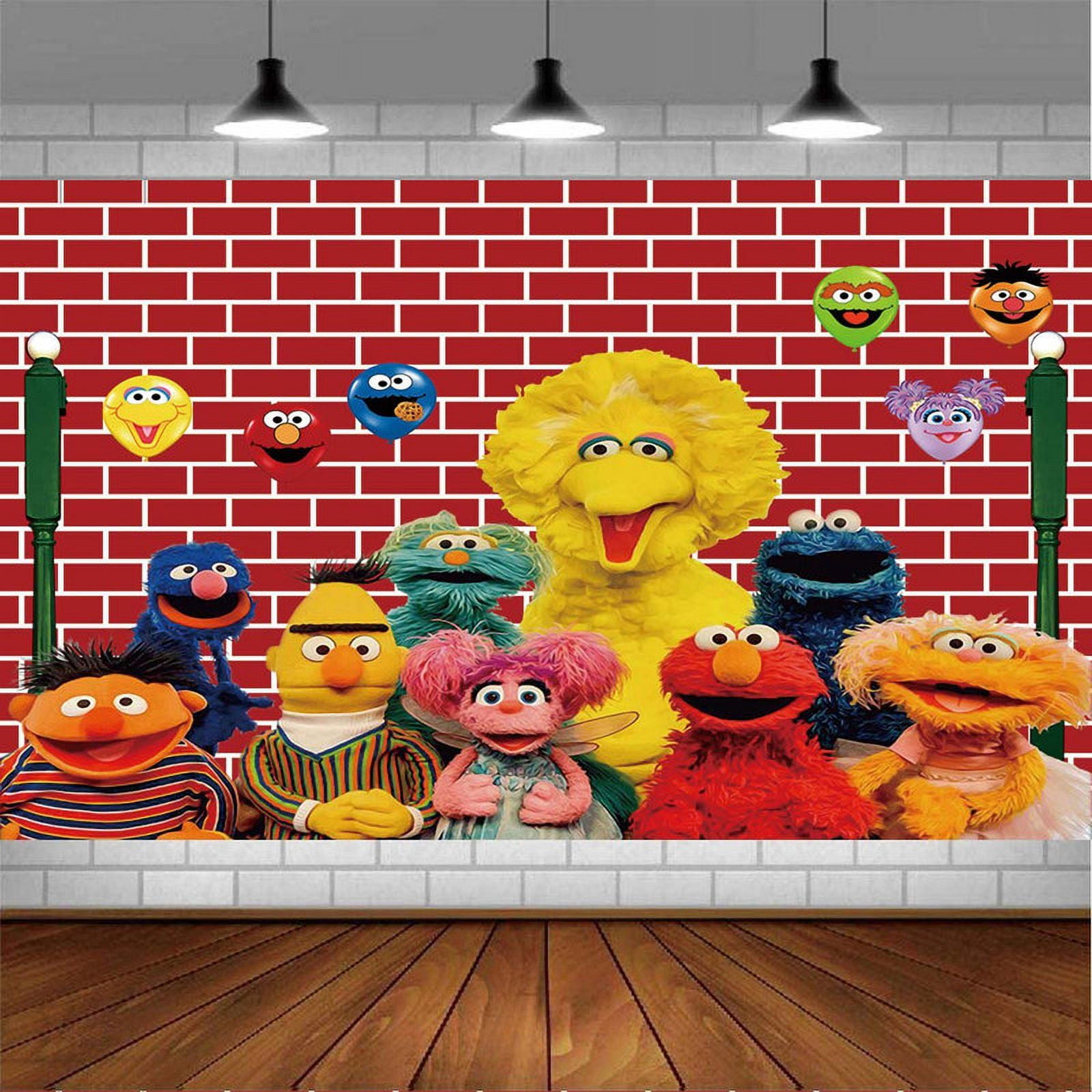 Sesame Street Backdrop Taspestry Banner Party Supplies Background Post ...