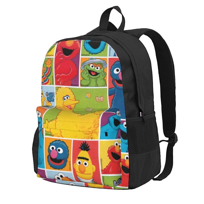 Sesame Street Backpacks for Men Women Book Bag Travel Hiking Camping ...