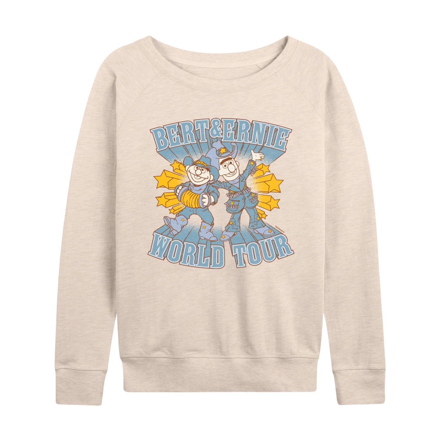 Sesame Street - Bert And Ernie World Tour - Women's French Terry Long ...
