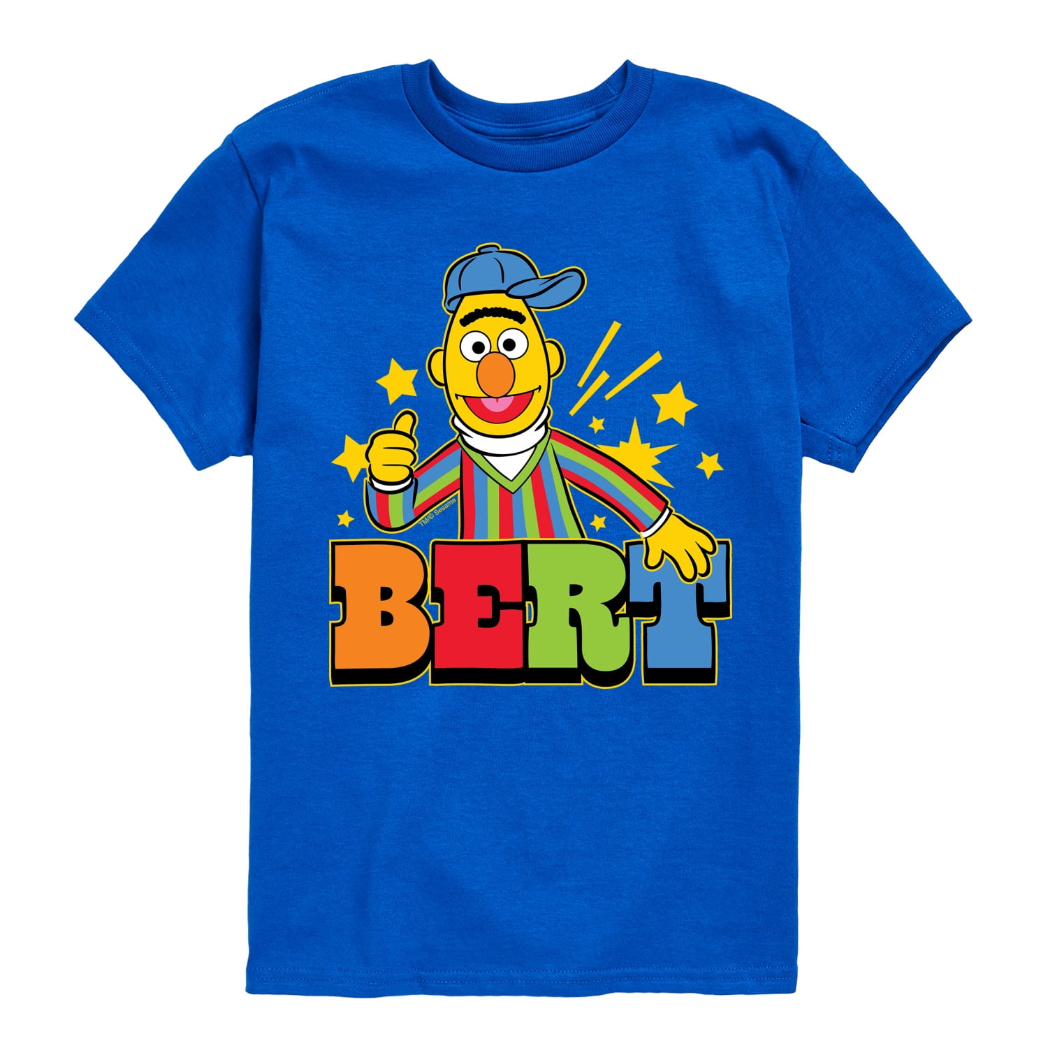 Sesame Street - Bert Backwards Cap - Toddler and Youth Short Sleeve ...