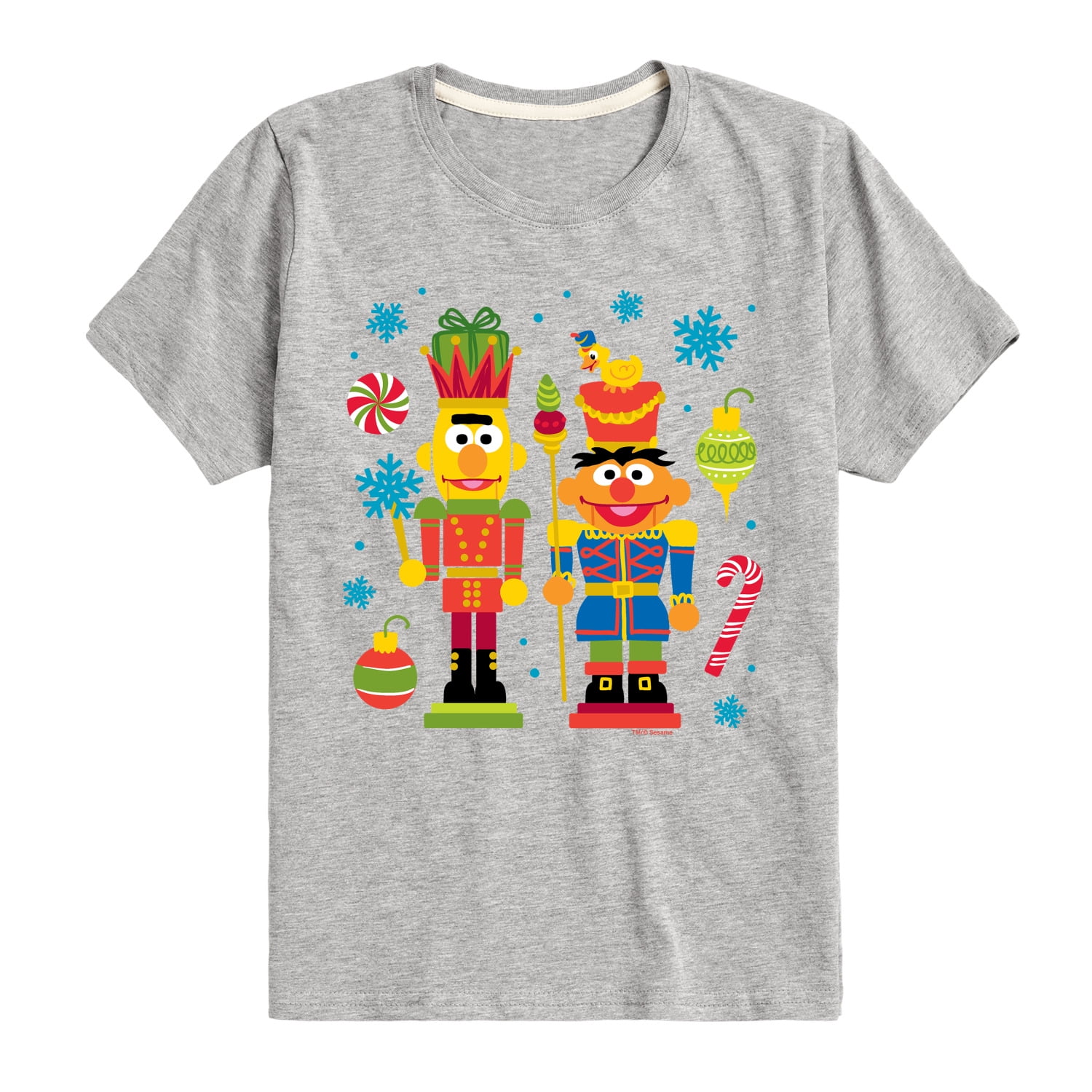Sesame Street - Bert & Ernie Nutcrackers - Toddler & Youth Short Sleeve ...