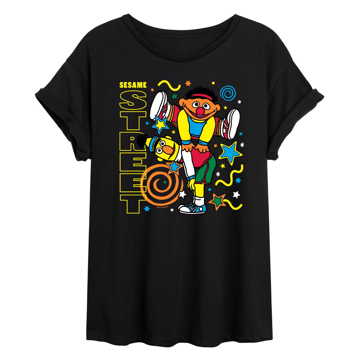 Sesame Street - Bert Ernie Street - Women's Graphic T-Shirt - Walmart.com