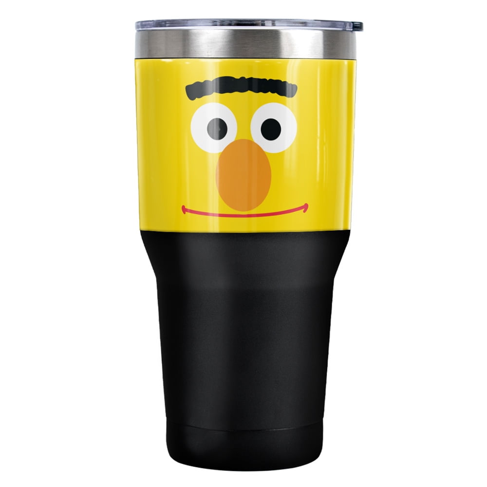 Sesame Street Bert Face Stainless Steel Tumbler 30 oz Coffee Travel Cup ...