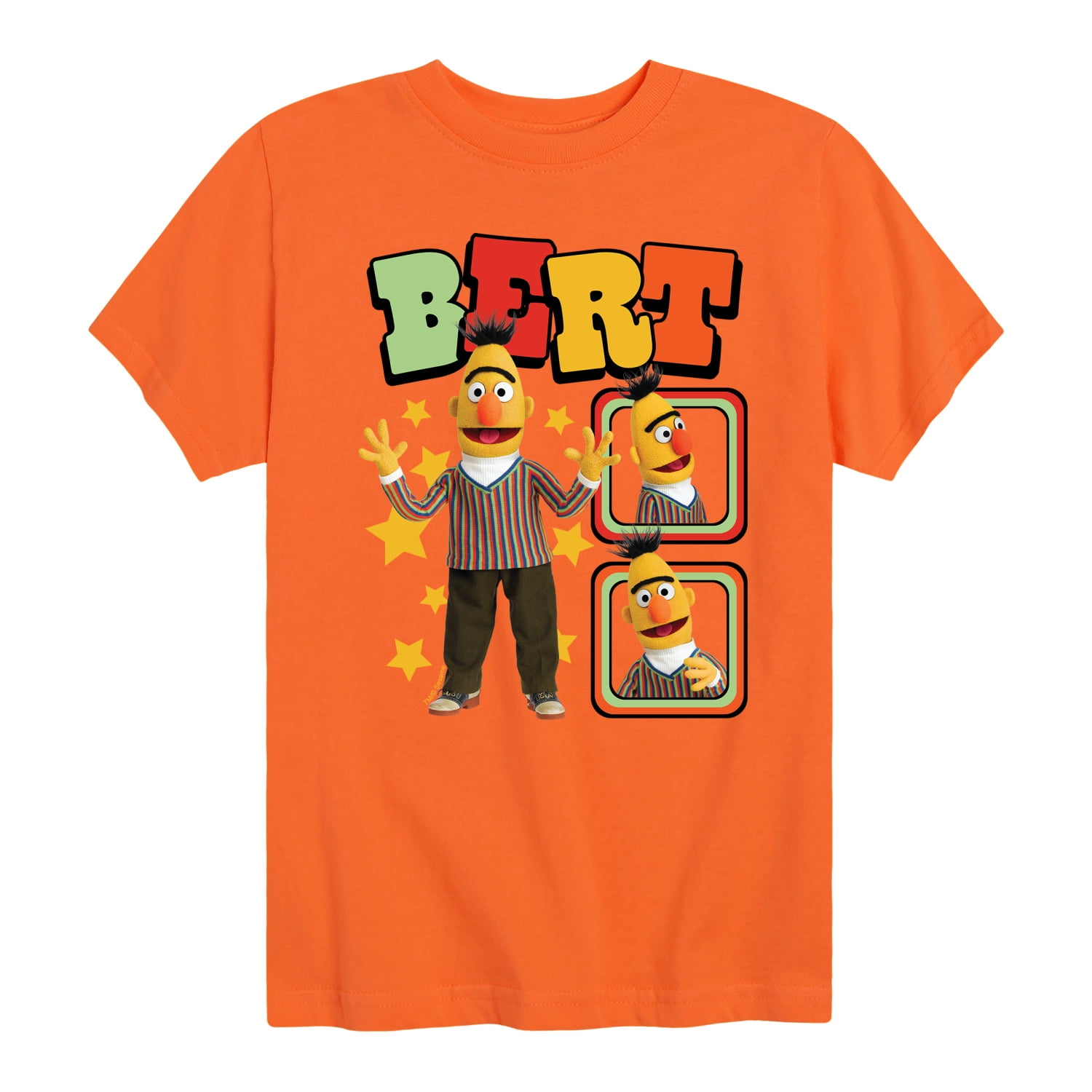 Sesame Street - Bert Photoreal - Toddler and Youth Short Sleeve Graphic ...