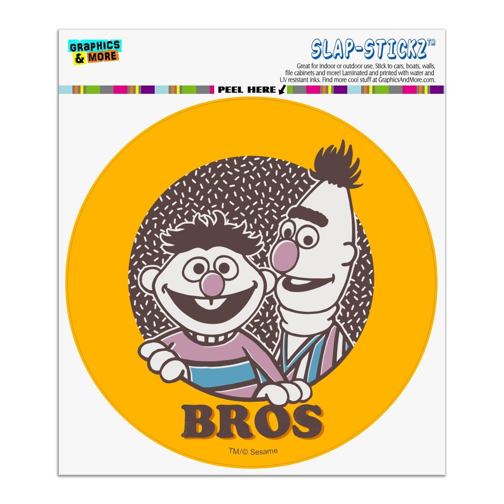 Sesame Street Bert and Ernie Bros Automotive Car Window Locker Circle ...