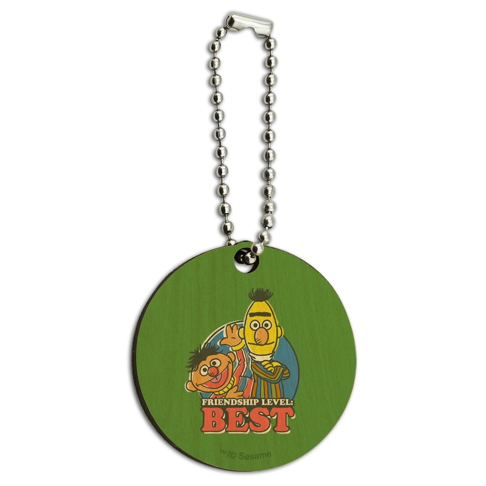 Sesame Street Bert and Ernie Friendship Level: Best Wood Wooden Round ...