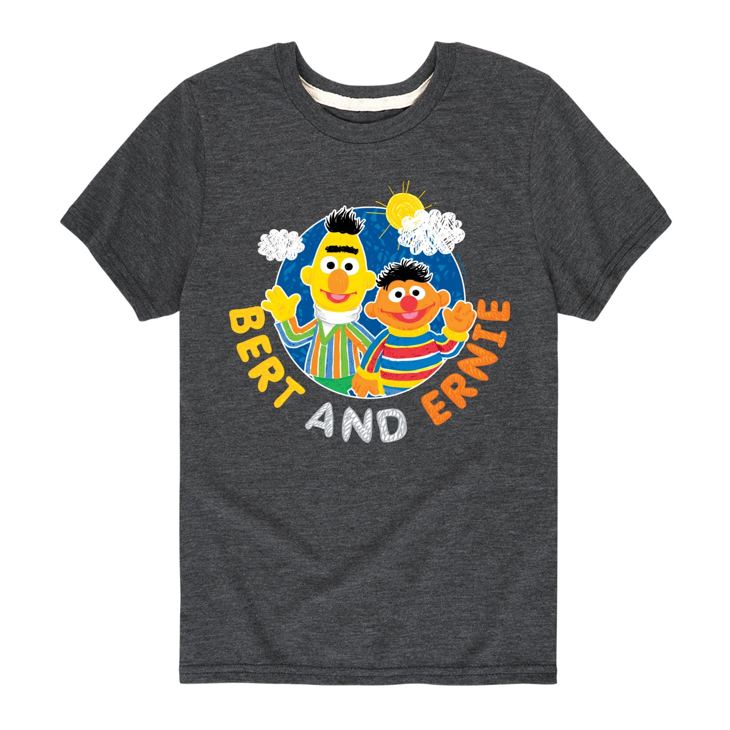 Sesame Street - Bert and Ernie - Toddler and Youth Short Sleeve Graphic ...