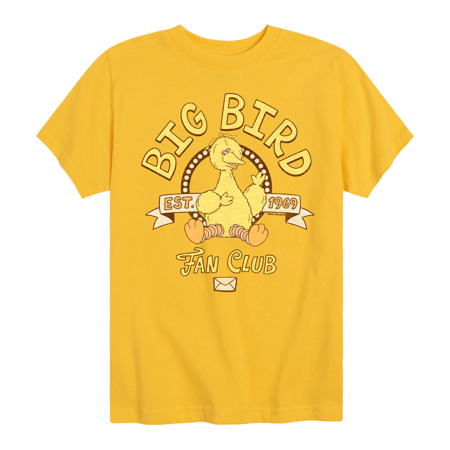 Sesame Street - Big Bird Fan Club - Toddler and Youth Short Sleeve ...