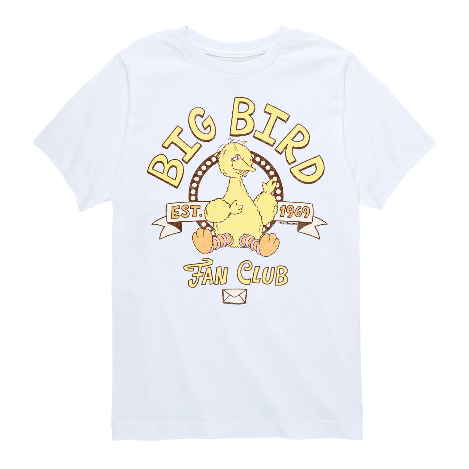Sesame Street - Big Bird Fan Club - Toddler and Youth Short Sleeve ...