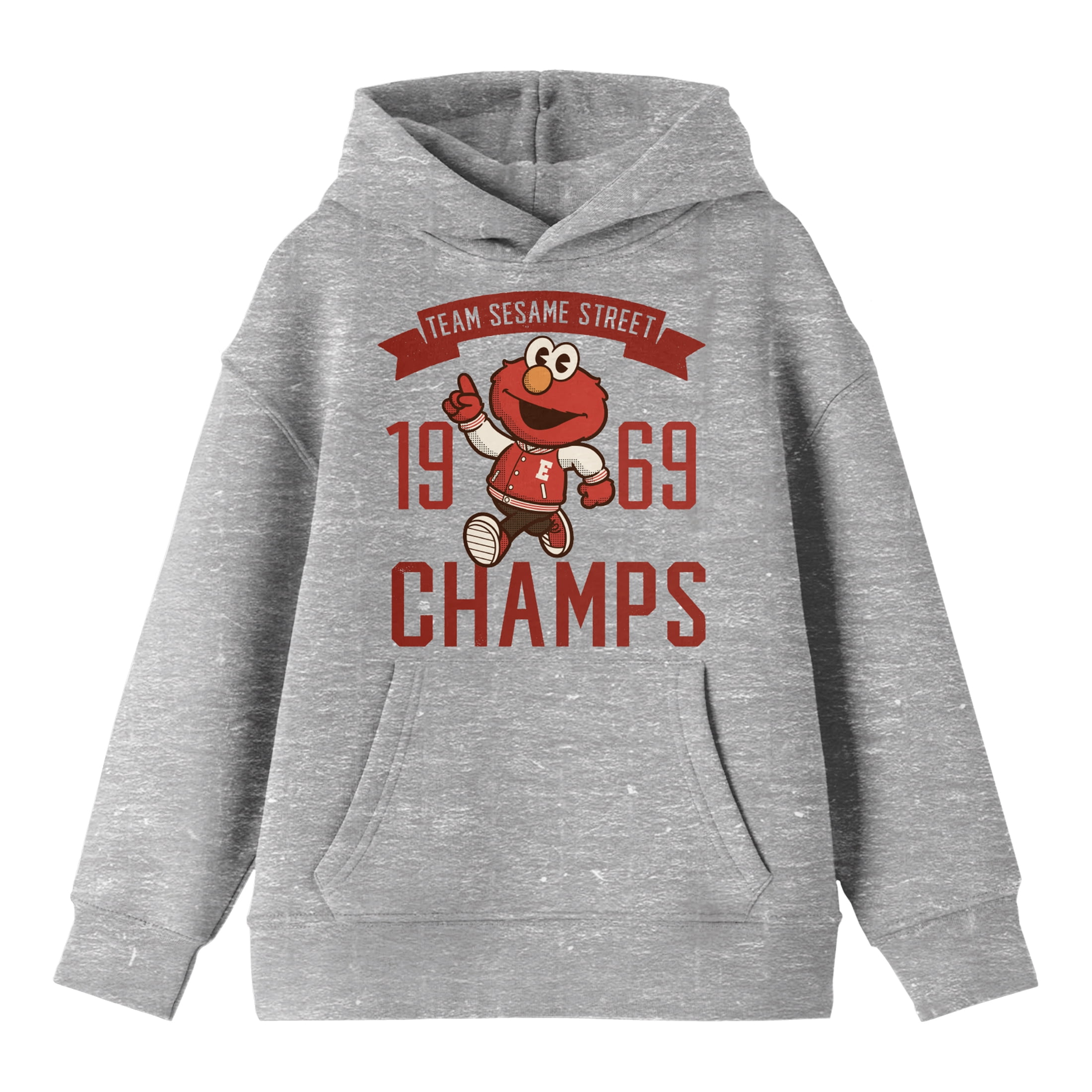 Sesame Street Bioworld Team 1969 Champs Youth Heather Hoodie-XS ...