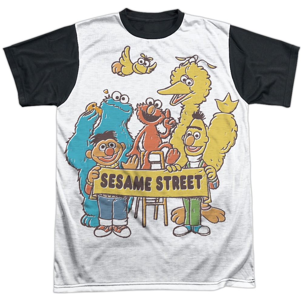 Sesame Street Block Party Unisex Adult Halloween Costume Sublimated T ...