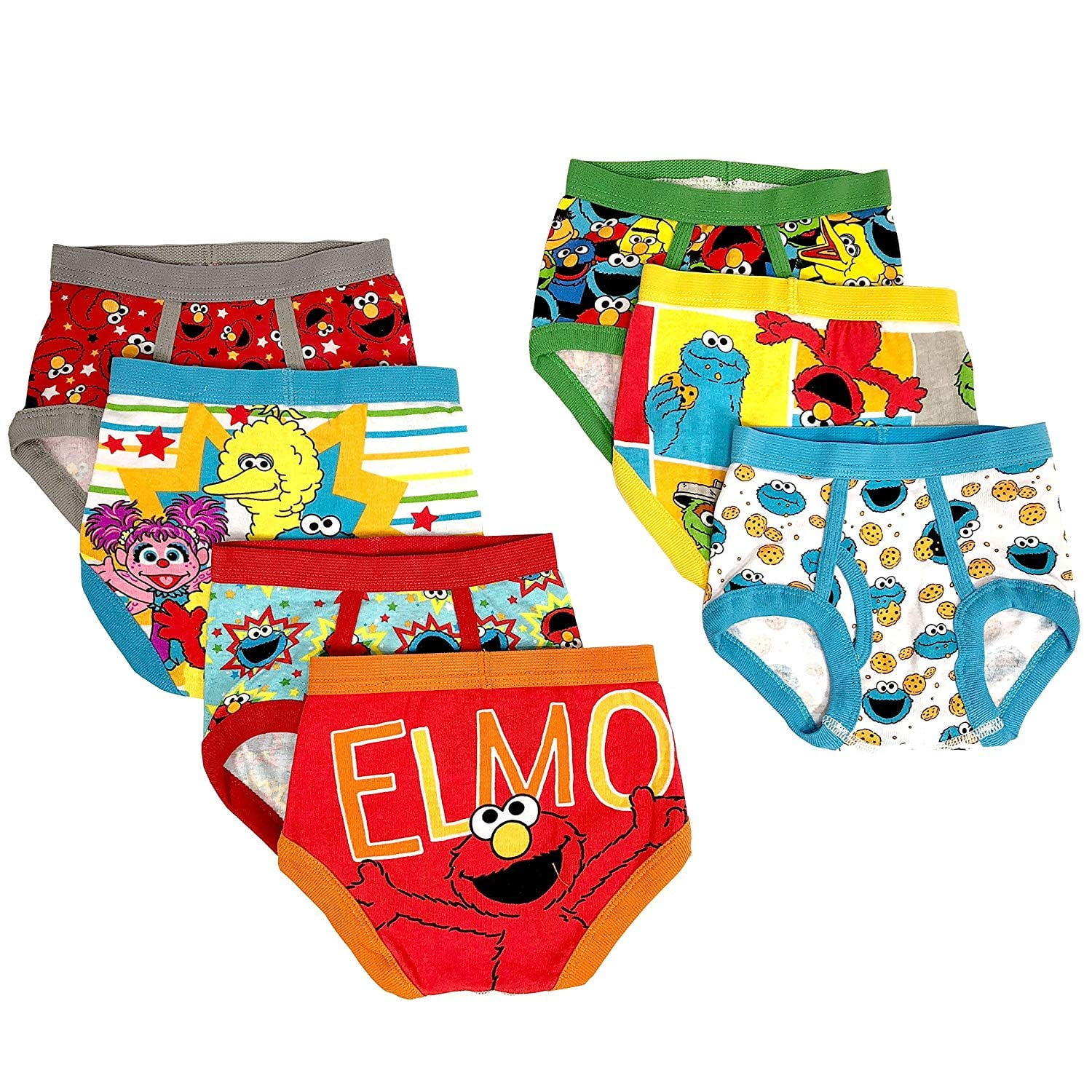 Sesame Street Boys' Toddler 7-Pack, Pink/Sesame/Multi, 18M - Walmart.com