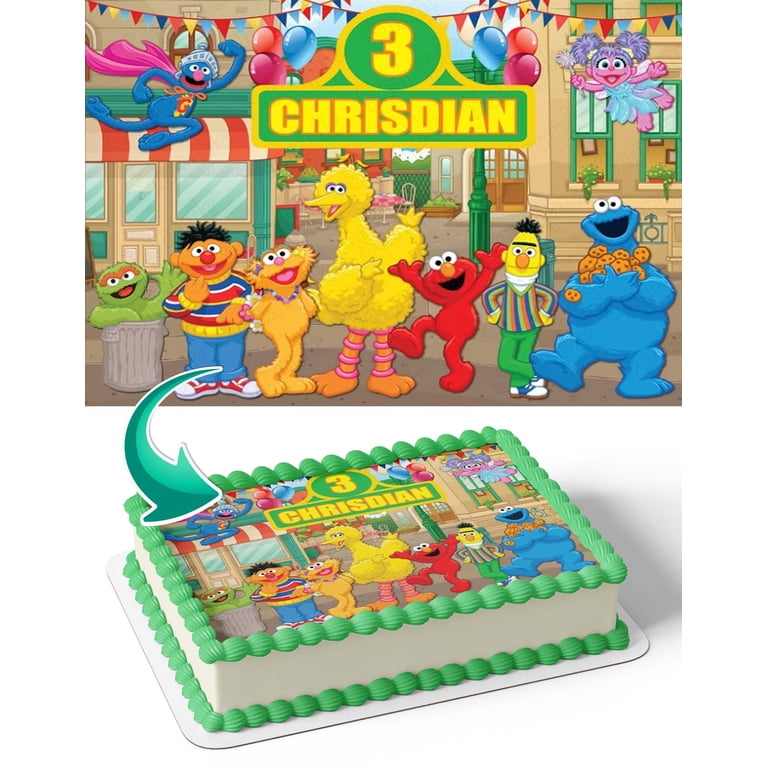 Sesame Street Brick Background Sesame Street Party Backdrop .JPEG