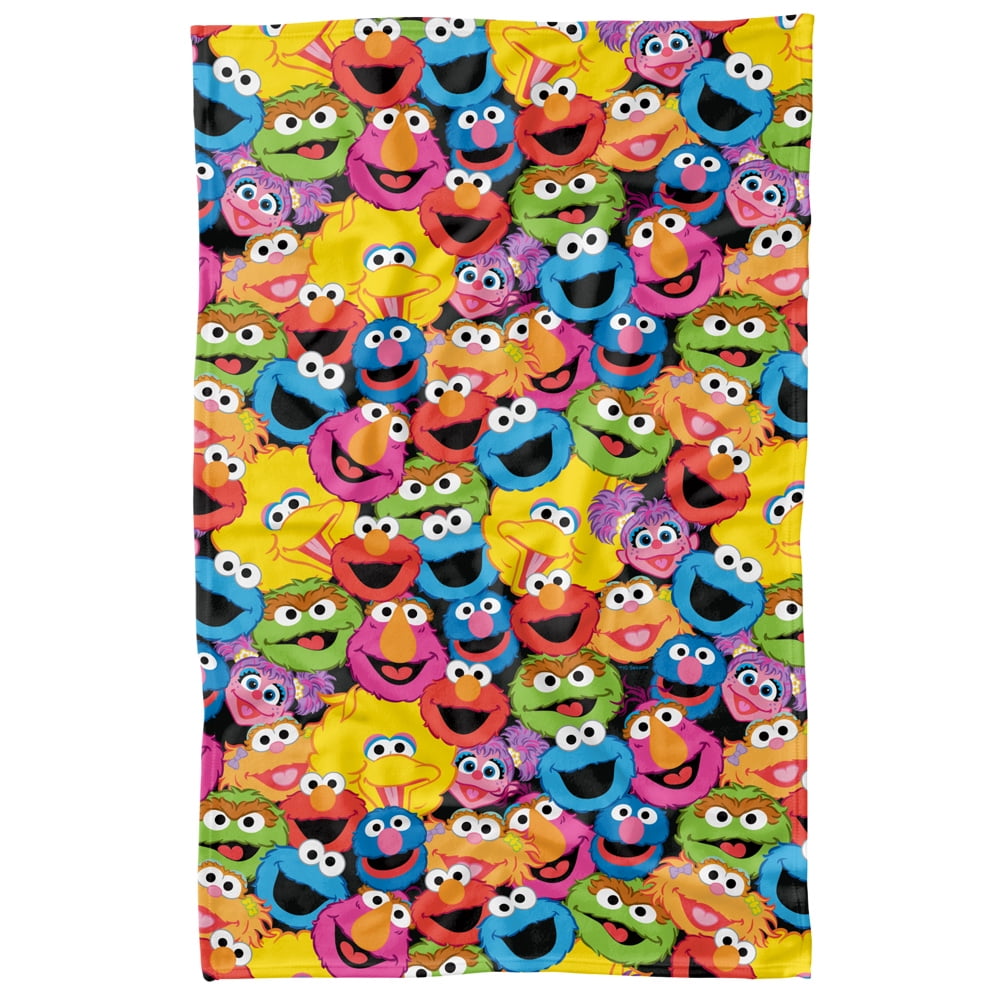 Sesame Street Soft Fleece Throw Blanket, Officially Licensed, 36' x 58 ...