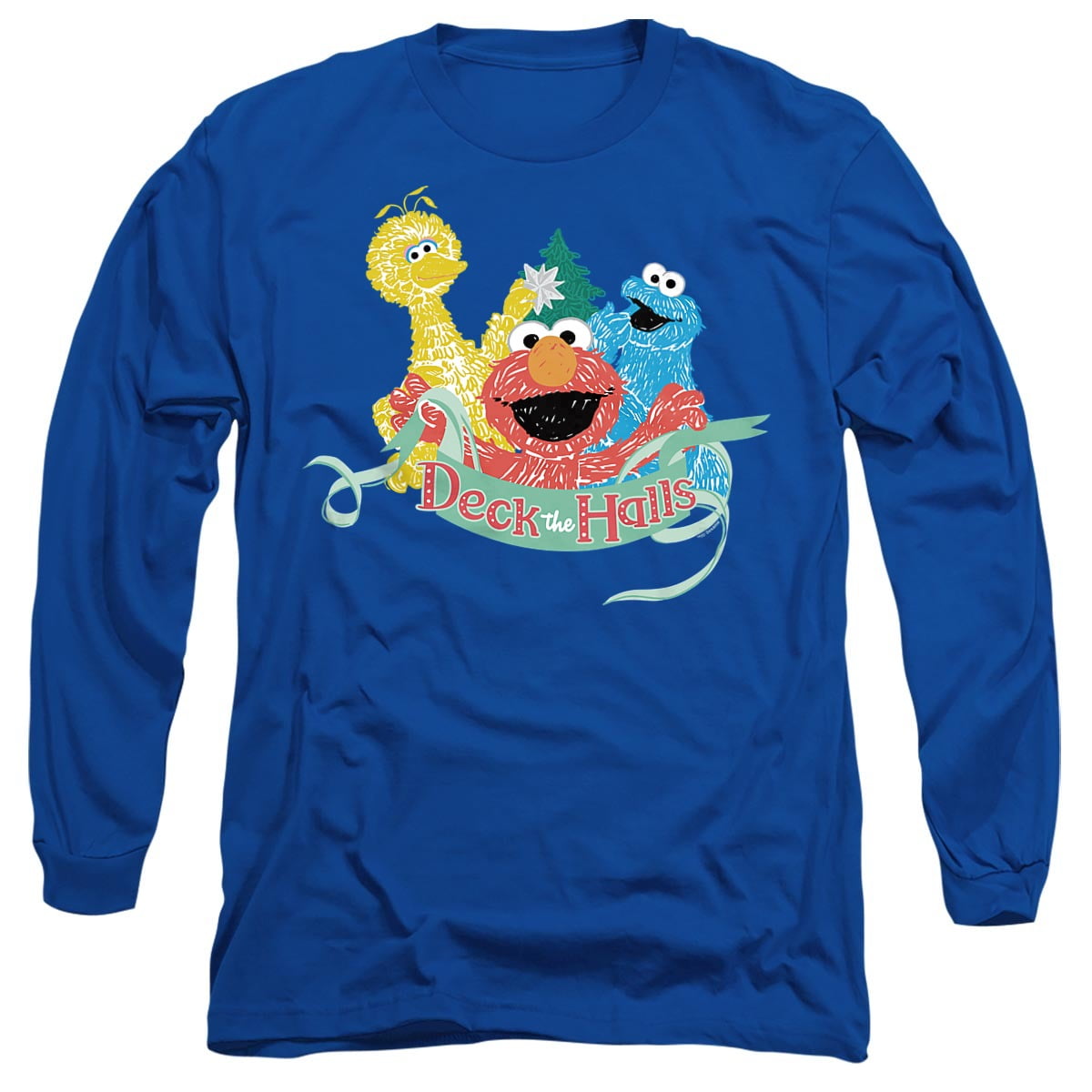 Sesame Street Christmas Deck The Halls Elmo, Cookie Monster Unisex ...