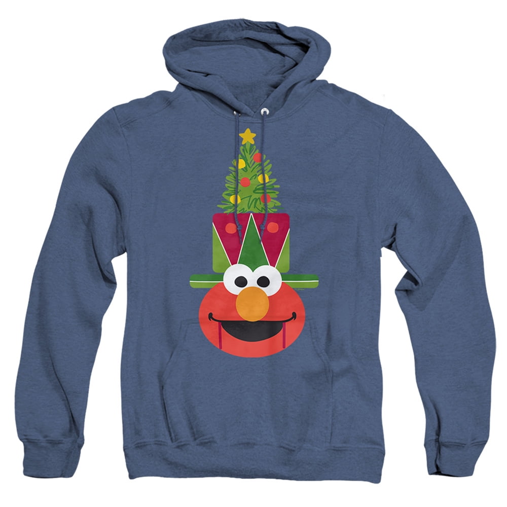 Sesame Street Christmas Nutcracker Elmo Unisex Adult Pull-Over Heather ...
