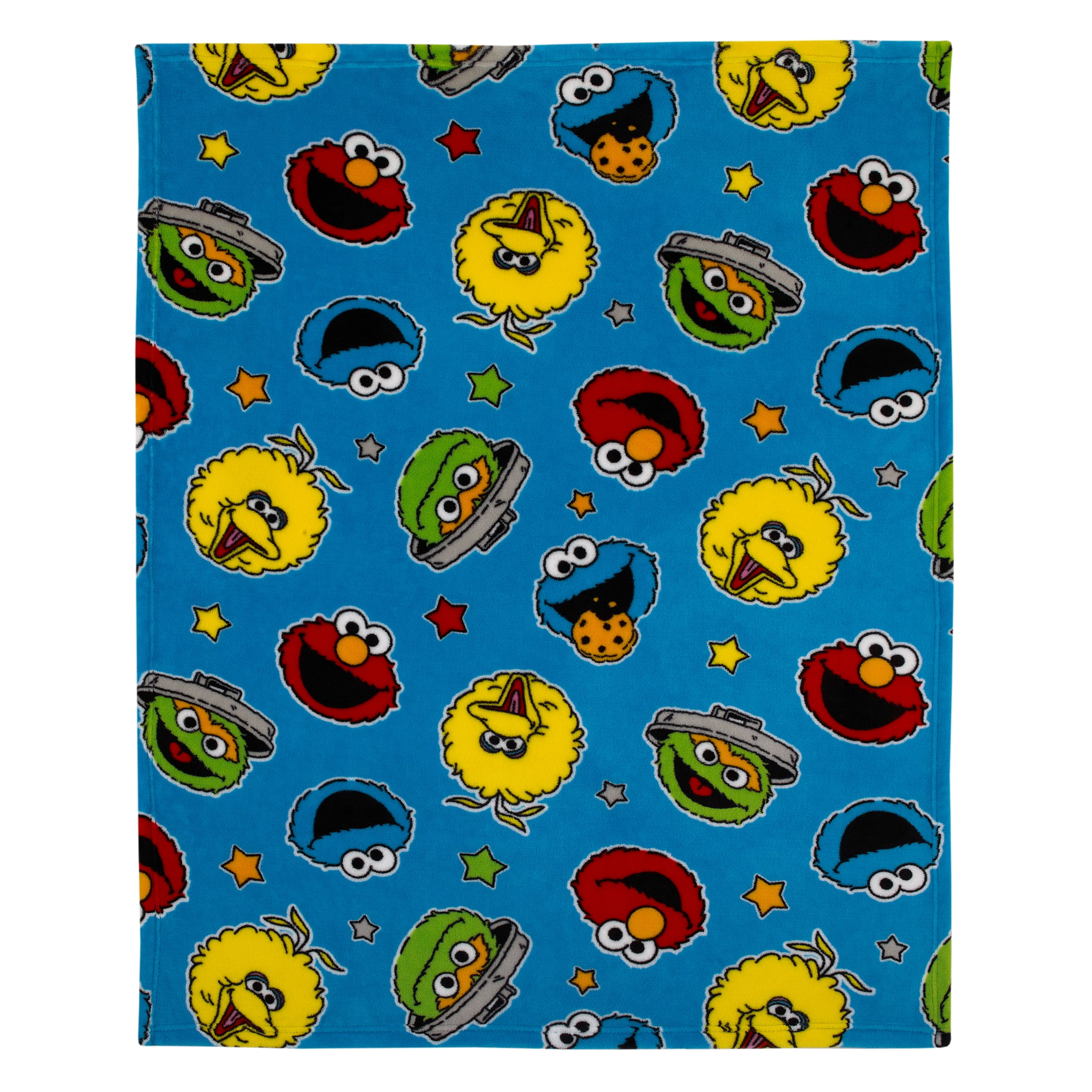 Sesame Street Come and Play Blue and Yellow Toddler Blanket - Walmart.com