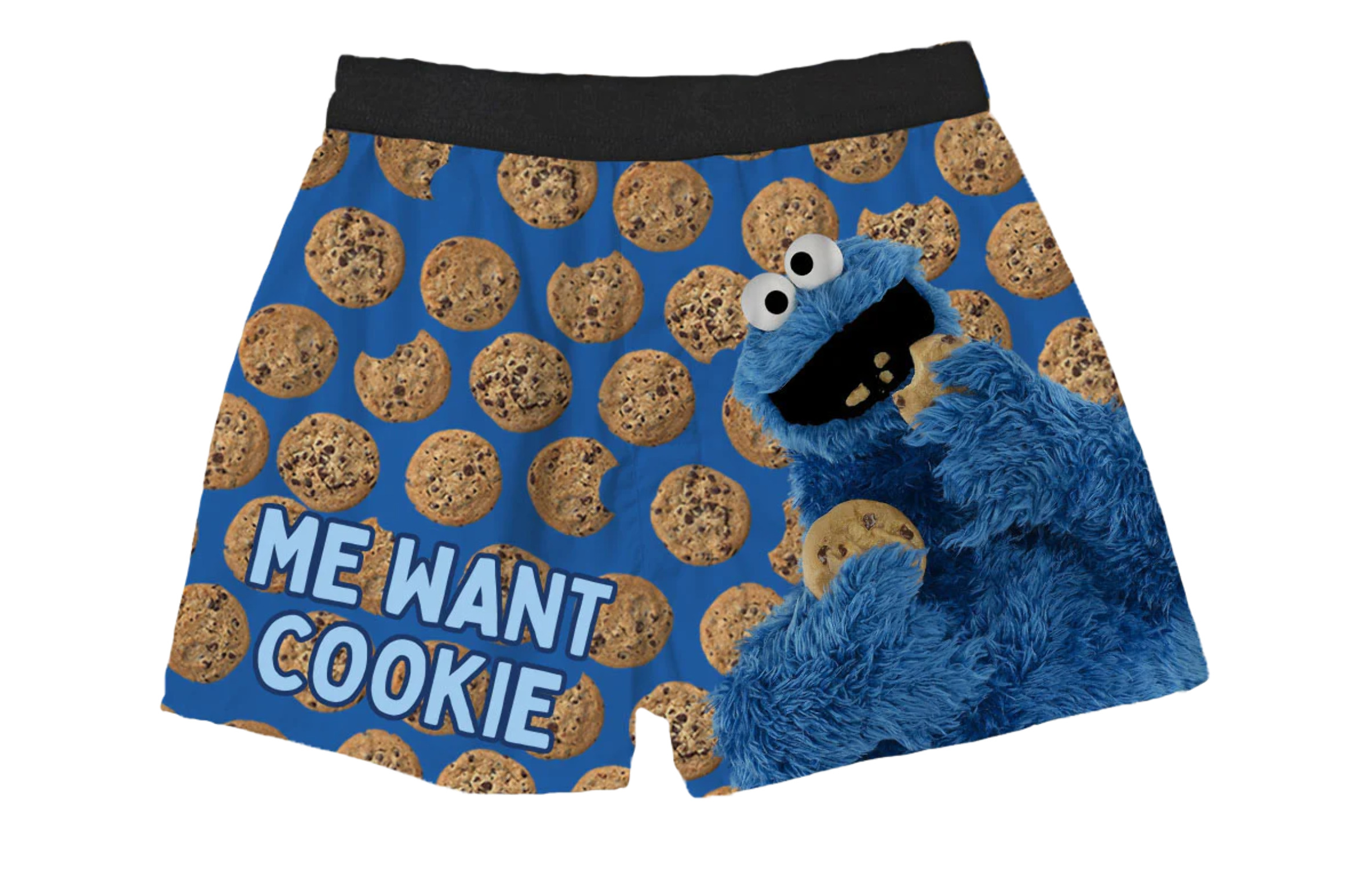 Sesame Street Cookie Monster Boxer Shorts - Walmart.com
