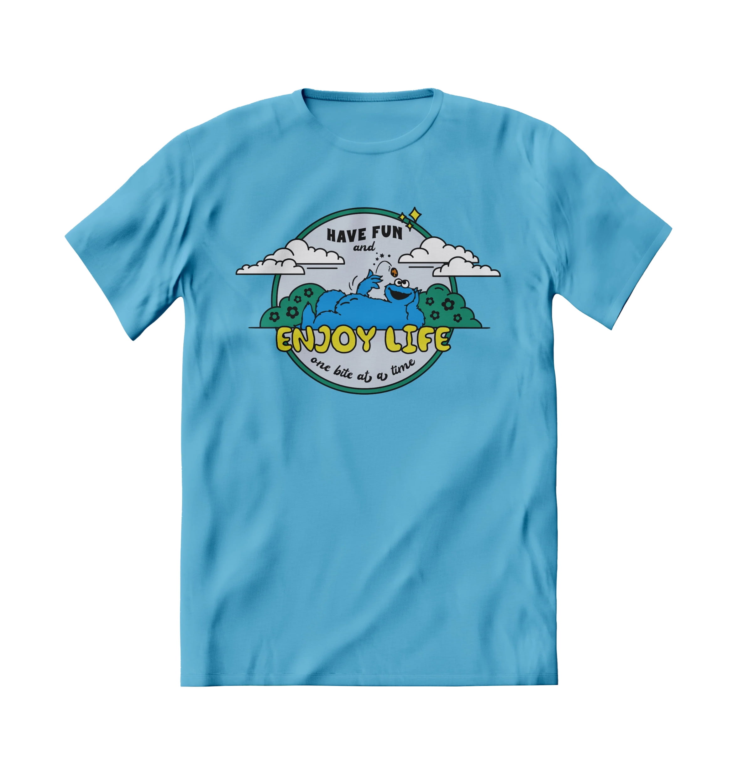 Sesame Street | Cookie Monster Enjoy Life T-Shirt (BOGO) - Walmart.com