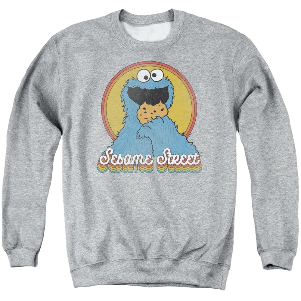 Sesame Street - Cookie Monster Layers - Crewneck Sweatshirt - Medium ...