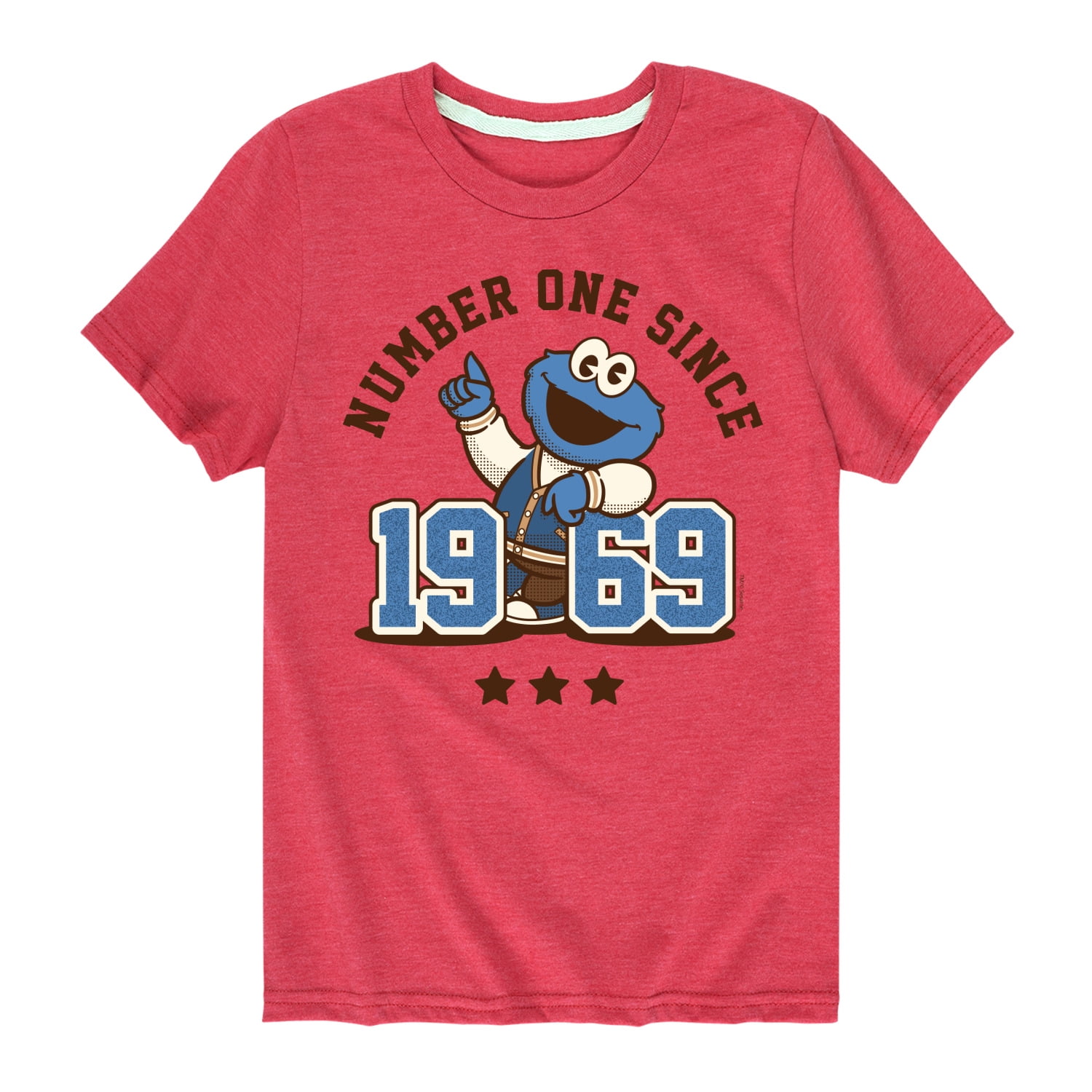 Sesame Street - Cookie Monster One Since 1969 - Toddler and Youth Short ...