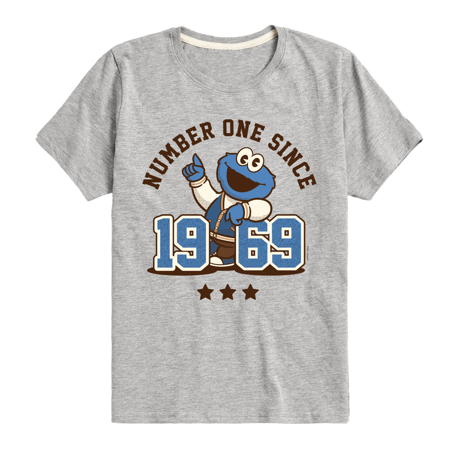 Sesame Street - Cookie Monster One Since 1969 - Youth Short Sleeve Tee ...