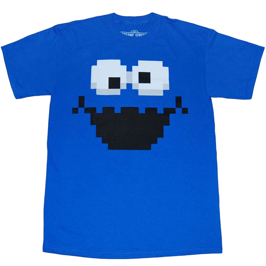 Sesame Street Cookie Monster Pixel T-Shirt - Walmart.com