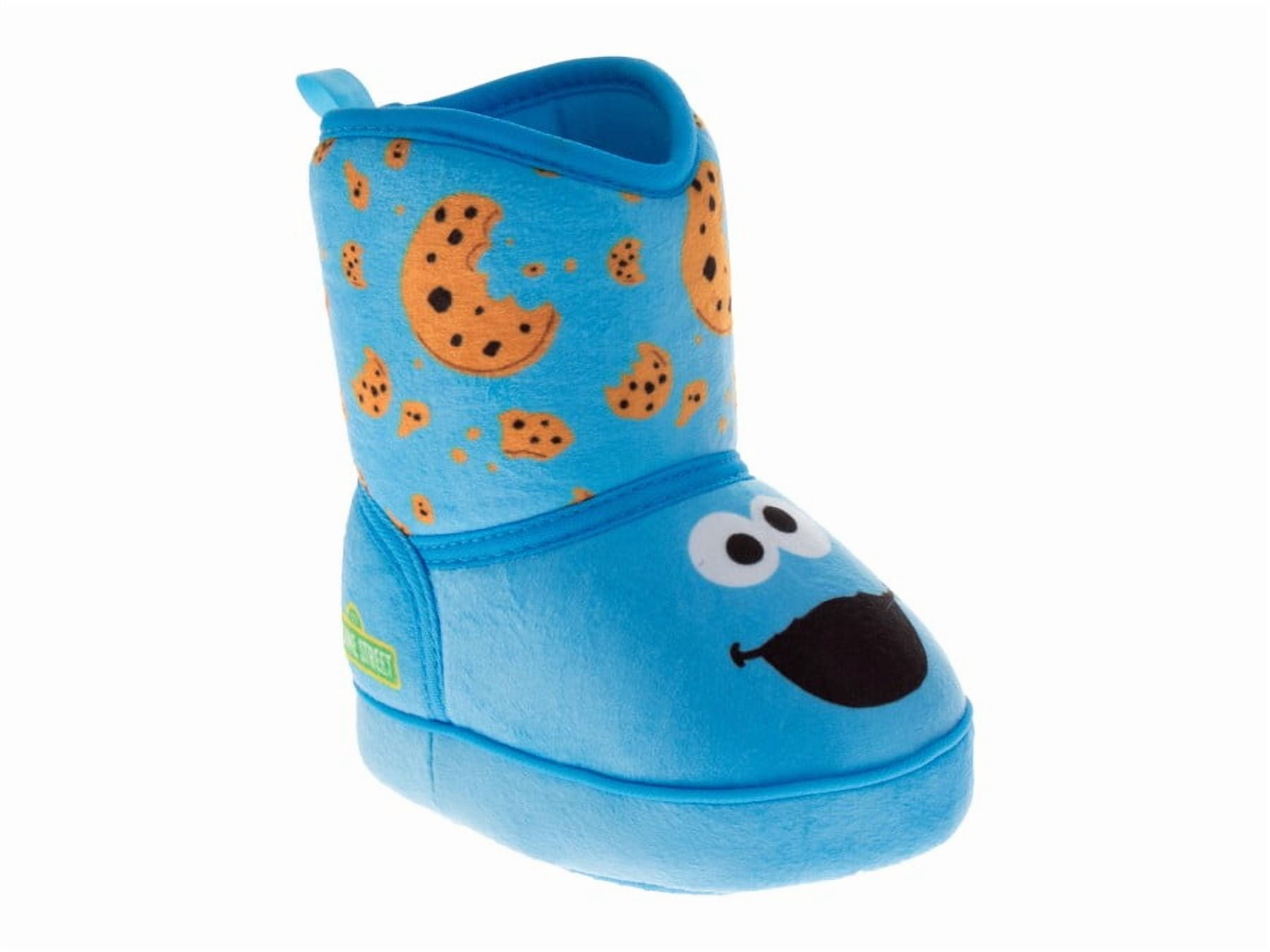 Sesame Street Cookie Monster Slipper Booties (Infant, Toddler Sizes ...