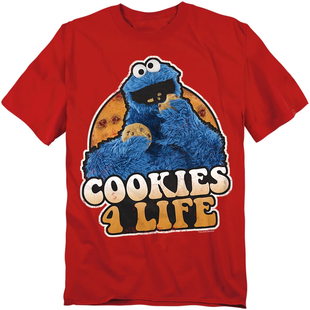 Sesame Street T-Shirt Cookies 4 Life Unisex Graphic Tee For Men & Women ...