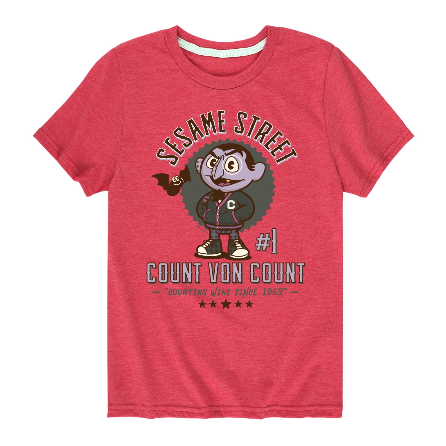 Sesame Street - Count Von Count - Toddler and Youth Short Sleeve ...
