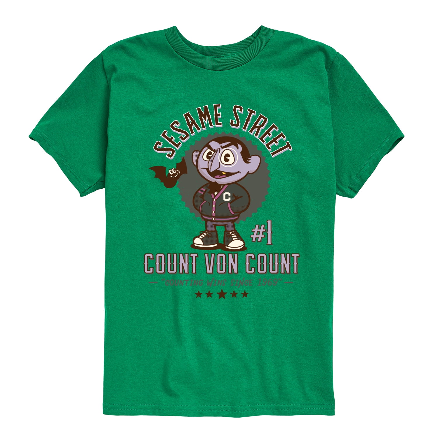 Sesame Street - Count Von Count - Toddler and Youth Short Sleeve ...