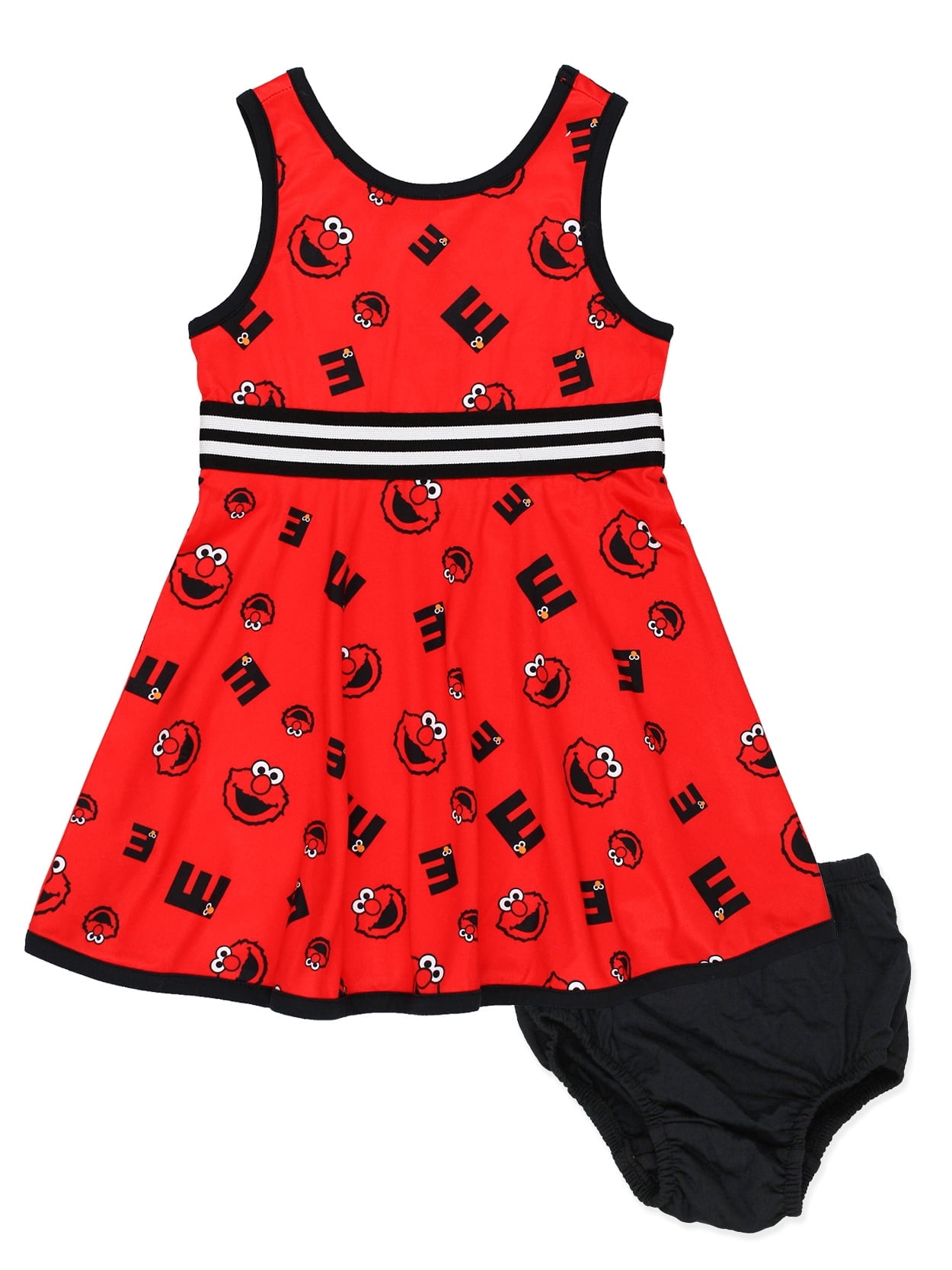 Sesame Street E for Elmo Baby Toddler Female Fit and Flare Ultra Soft ...