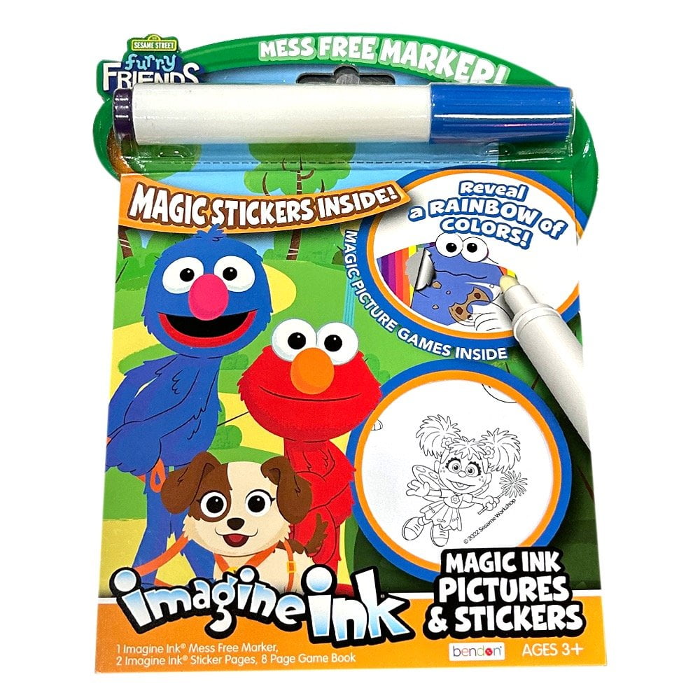 Sesame Street ELMO Imagine Ink Sticker Book - Walmart.com