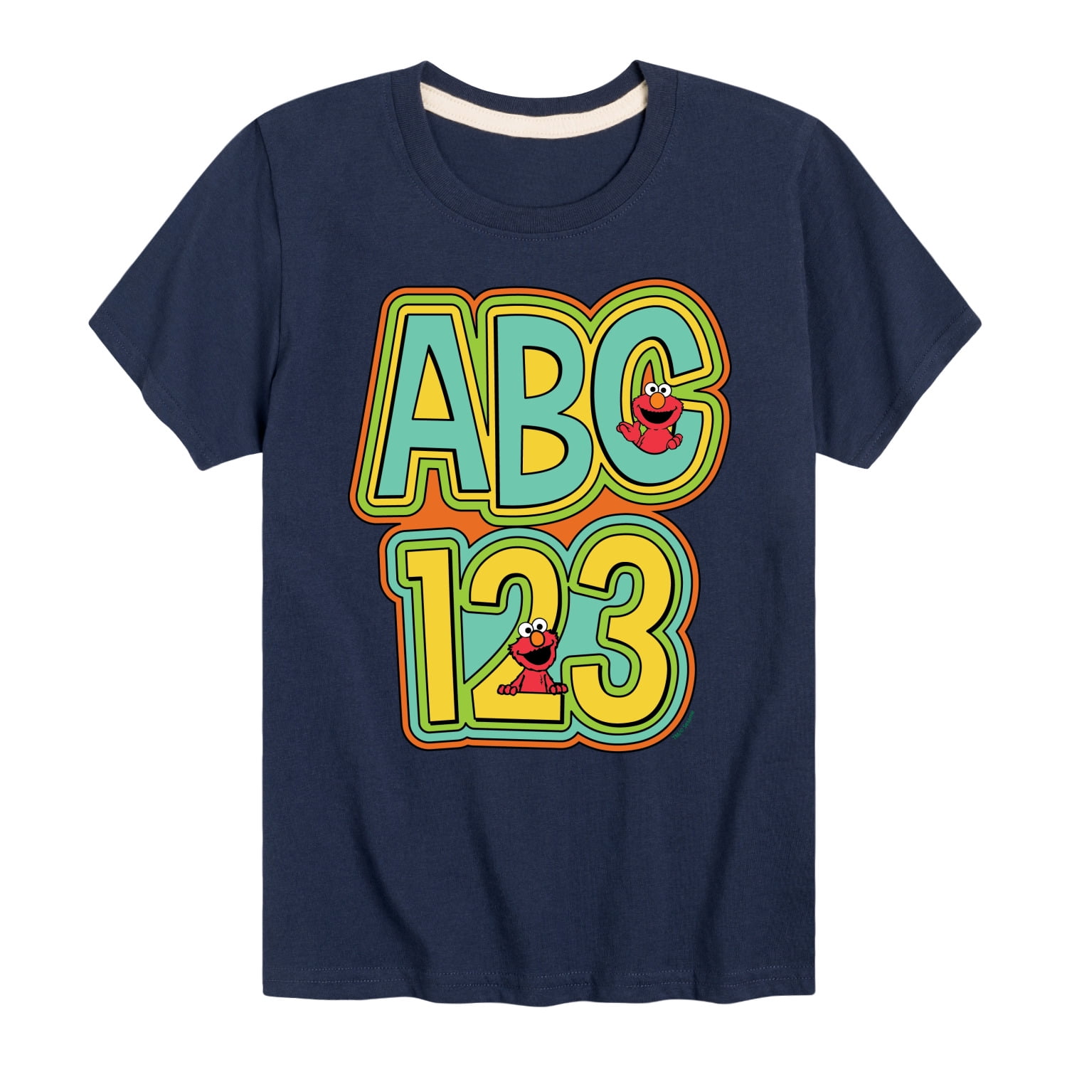 Sesame Street - Elmo ABC - Toddler and Youth Short Sleeve Graphic T ...