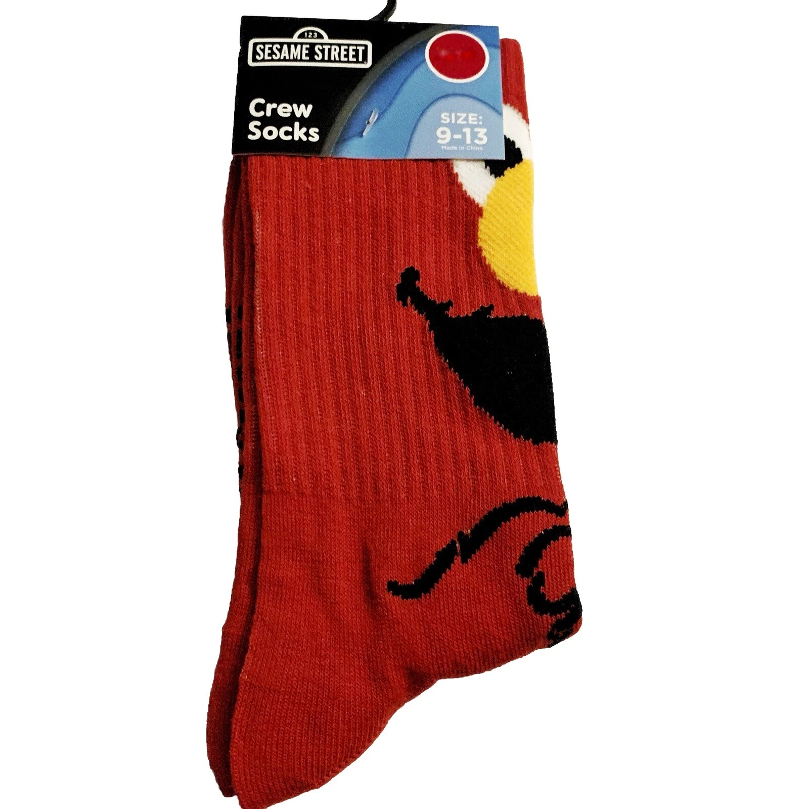 Sesame Street Elmo Adult Unisex Novelty Crew Socks Size 6-13 - Walmart.com