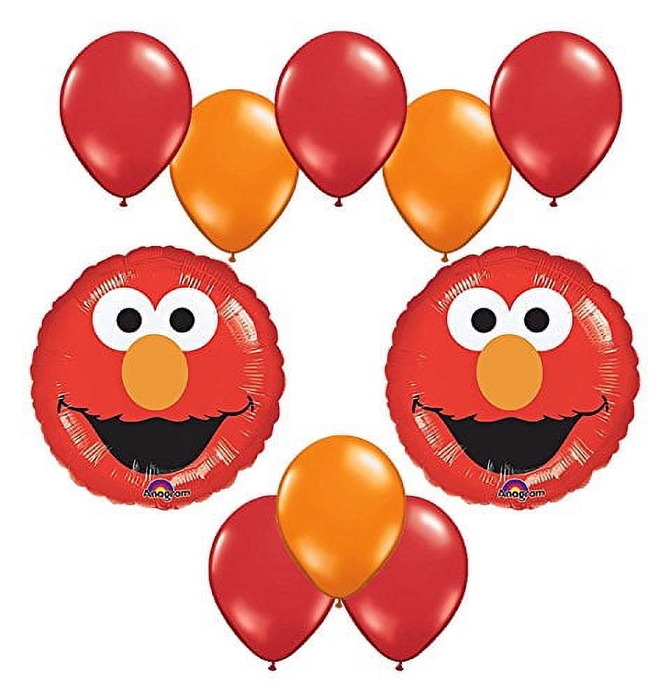 Sesame Street Elmo Balloon Bouquet 10pc - Walmart.com