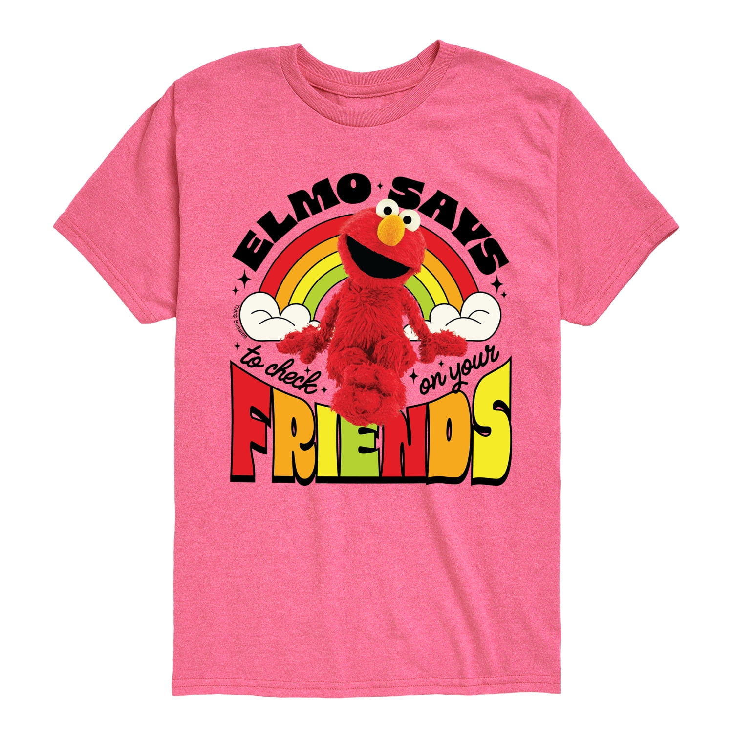 Sesame Street - Elmo Check On Friends - Toddler and Youth Short Sleeve ...