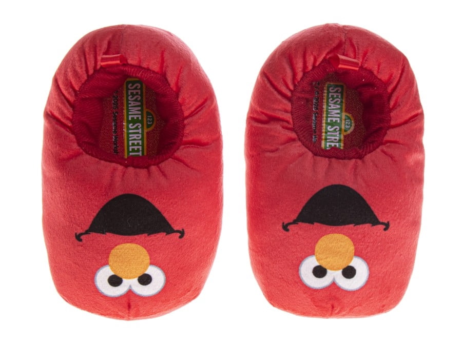 Sesame Street Elmo Comfortable Boys Slippers (Toddler Big Kids), Red ...