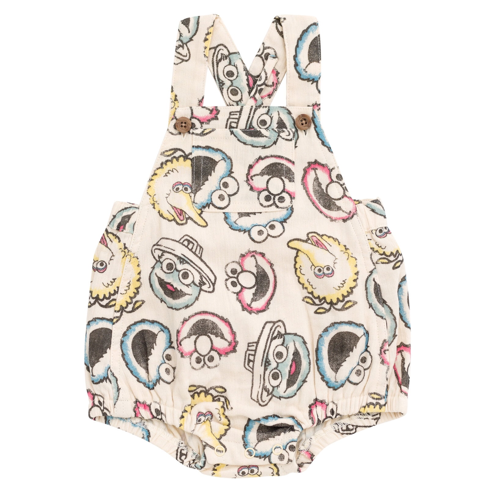 Sesame Street Elmo Cookie Monster Big Bird Cotton Gauze Matching Family ...