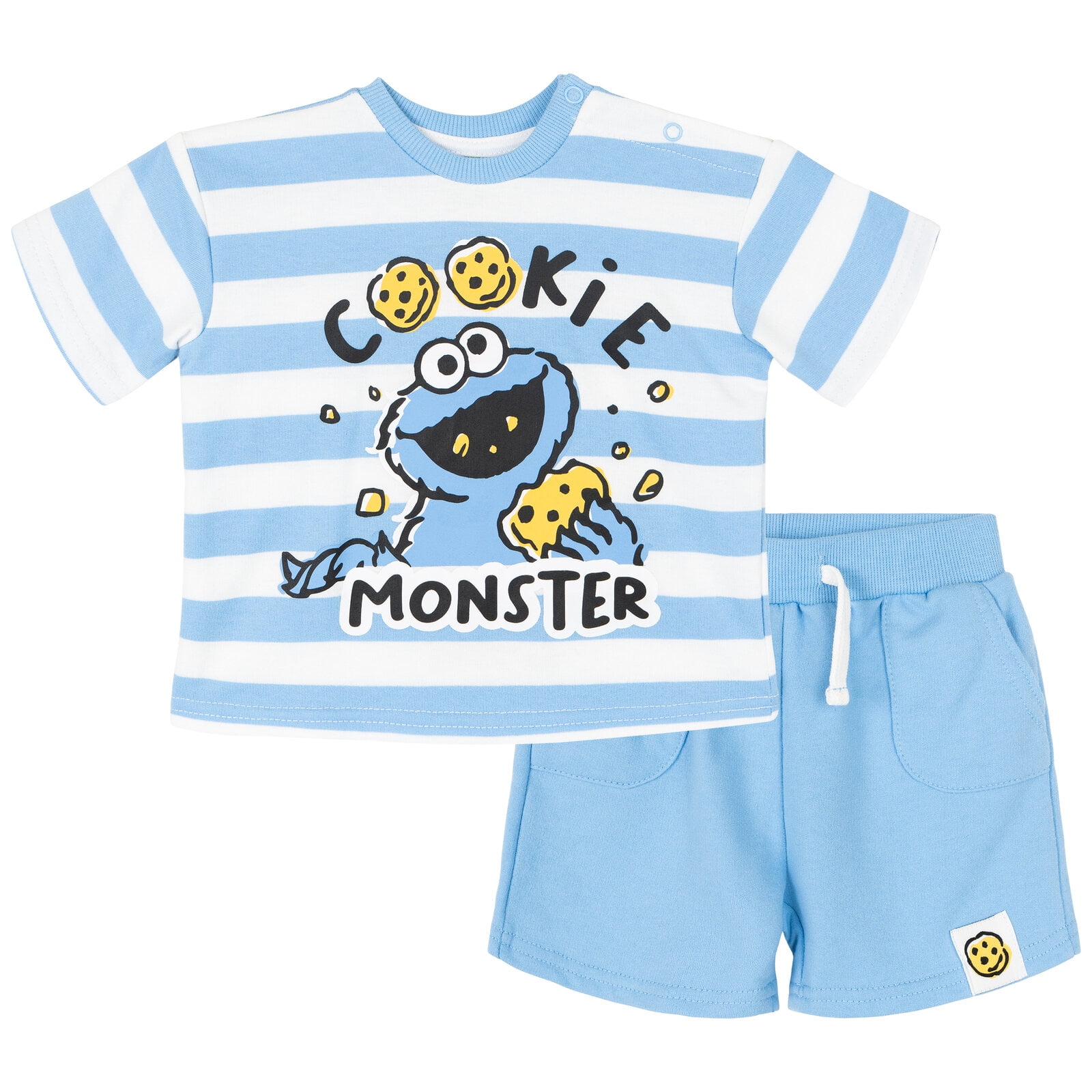 Sesame Street Elmo Cookie Monster Grover T-Shirt and French Terry ...