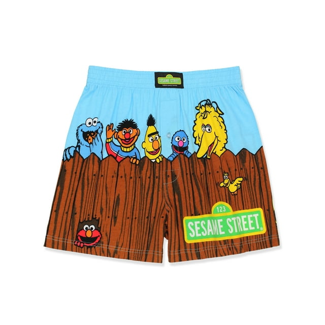 Sesame Street Elmo Cookie Monster Men's Male Boxer Shorts MF21606BX ...