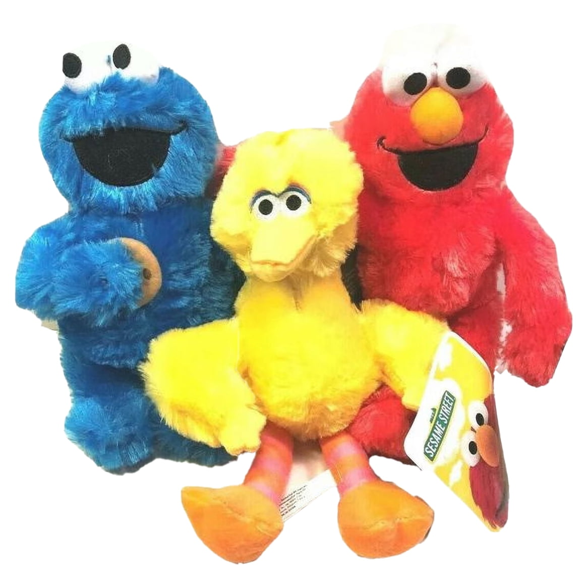 "Sesame Street Collection: Elmo, Cookie Monster & Big Bird 9-11"" Plush ...