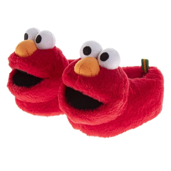 Sesame Street Elmo Design Boys Slippers (Toddler Big Kids), Red, Size ...