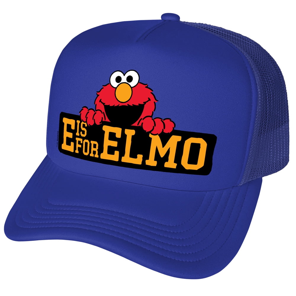 Sesame Street Elmo Design Foam Snapback Trucker Hat - Unisex for Men ...