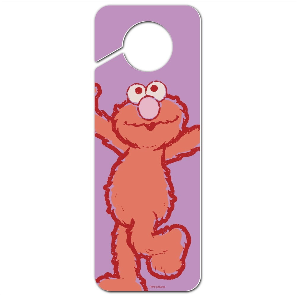 Sesame Street Elmo Distressed Plastic Door Knob Hanger Sign - Walmart.com