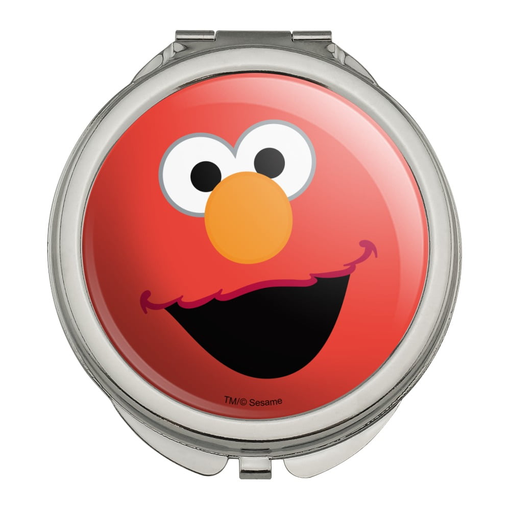 Sesame Street Elmo Face Compact Travel Purse Handbag Makeup Mirror ...