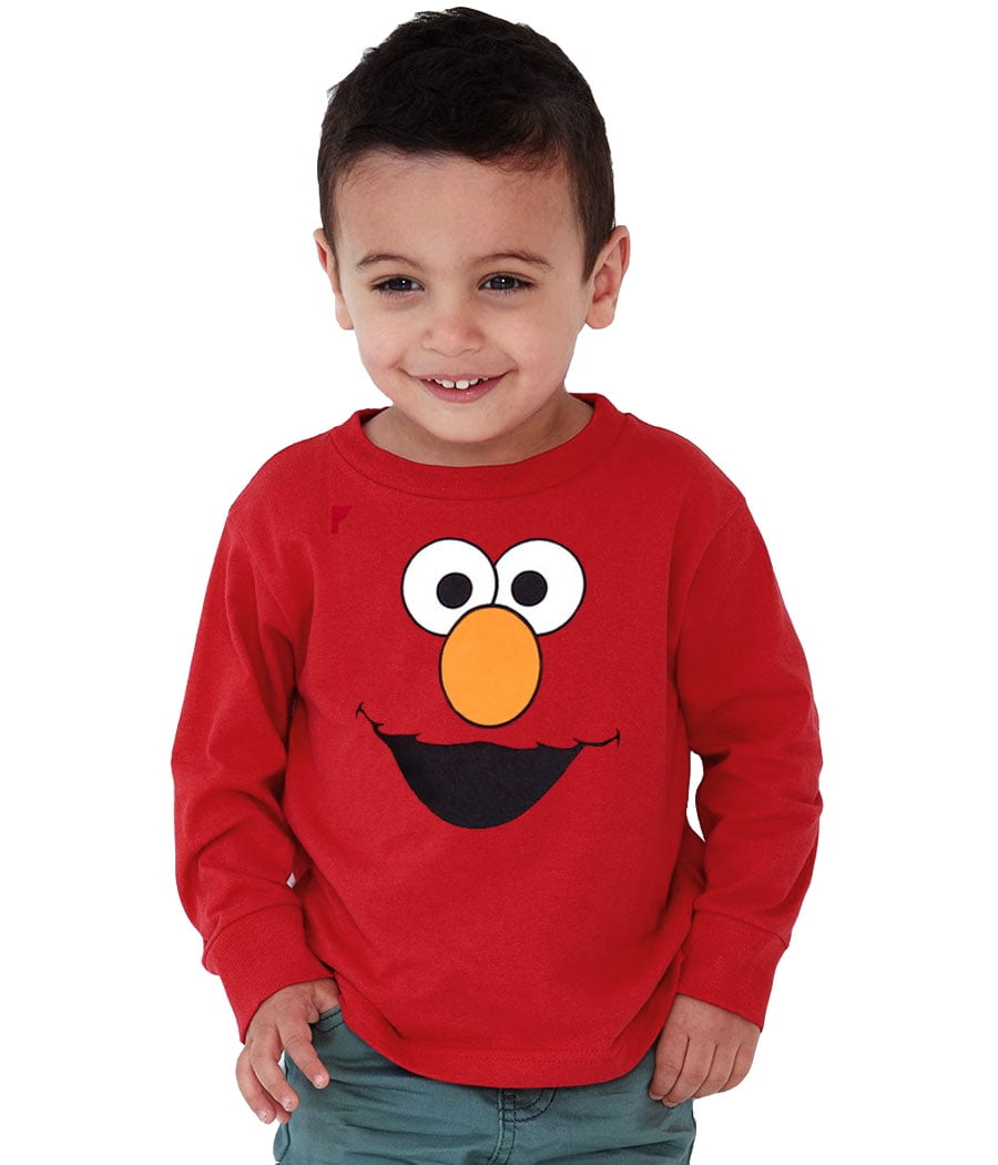 Sesame Street Kids Merchandise - Elmo Long Sleeve Toddler T-Shirt ...